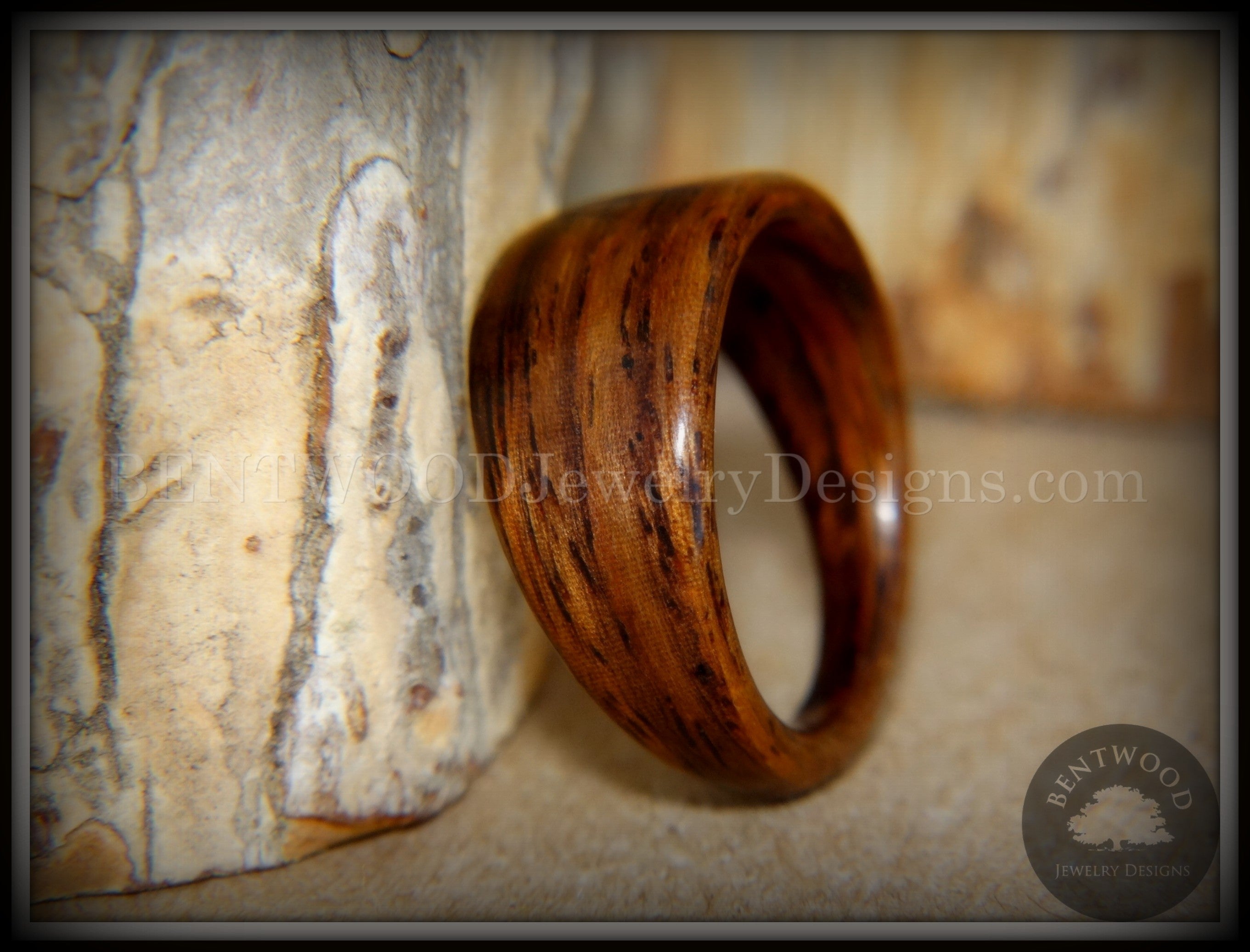 Bentwood Ring - "Wedge" Rosewood Classic – Bentwood Jewelry Designs ...